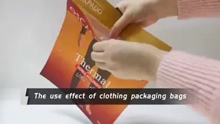 Custom Garment Packaging Bags Sealable Clothing Bags
