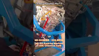 How Does the ND-600 Swing Rotational Molding Machine Efficiently Produce 200L Chemical Storage Tanks