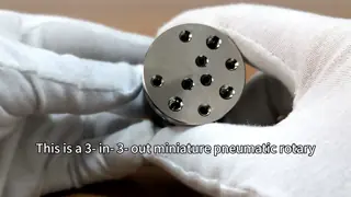 3-in-3-out pneumatic rotary joint connector slip ring