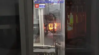PET bottle blowing machine used in a 42,000 BPH bottled water production line