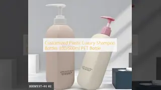Custom PET Bottles Luxury Shampoo Packaging