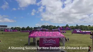 Barry success Case: Inflatable Obstacle Course for The Ninja Run NZ