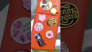 Promotion Gift Custom Enamel Pin Metal Phone English Letter Alphabet Sticker Zinc Alloy Custom Color