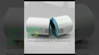 Introduce Adhesive Barcode Sticker Direct Thermal Paper with blue glassine liner For You