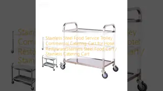 Pro Food Service Trolley Stainless Steel Catering Cart