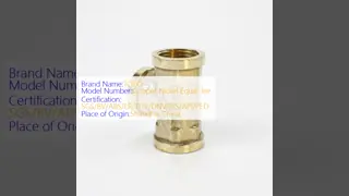 Brass Female Tee Fittings Industrial Fluid Gas