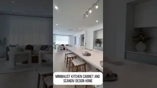 Minimalist kitchen design and scandiv style