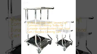 Heavy Duty Food Serving Cart Pro Mobile Kitchen