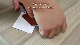 Custom Phone Wallet Sublimation Blank ID Card Holder