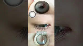 Cream Blue 14.5mm Colored Contacts for Big Eye Effect Natural Beauty 8.5 Base 40% Water Annual