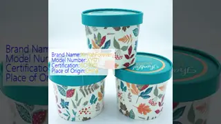 Eco Ice Cream Cups Waterproof Leak Proof