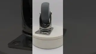 304 stainless steel heavy duty TPR lockable caster