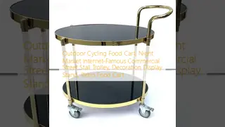 Mobile Stall Cart Flower Display Snack Coffee
