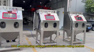 Wet Sandblaster For Small Parts Batch Processing