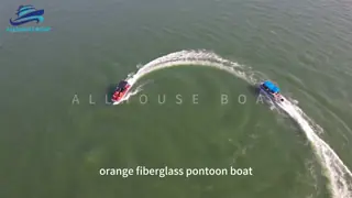 ? High-End Fiberglass Pontoon Boat Sea Trial | Dual Console | Flybridge | Luxury Features Overview