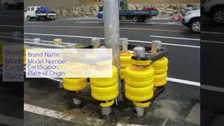 Road Safety Roller Barrier Protects Vehicles