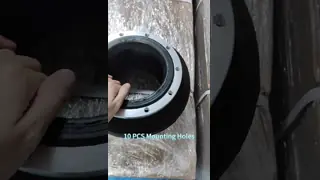 AIRSUSTECH Air Spring Flange Connection Rubber Bellows Single Convoluted