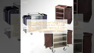 Foldable Linen Trolley Hotel Service Cart