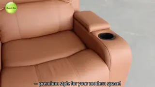 8924 Modern Recliner Sofa with Multi-position Adjustable Backrest, Ergonomic Full-Body Support, and