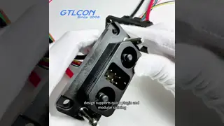 2+8P energy storage system stacked connector, female and male wire harness with guide pin, high curr