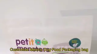 Custom Pet Food Bags Moisture Proof Zippered