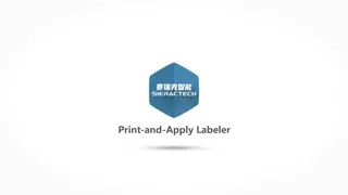 Print-and-Apply Labeler for cartons,boxes and bottles