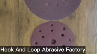 Red sanding disc Hook and Loop Round Sand Pape