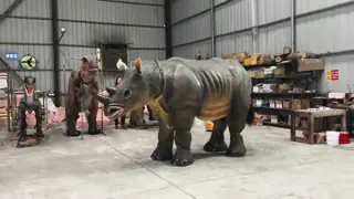 Realistic Animatronic Rhino Suit