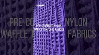 91 Recycled Nylon 9 Spandex Textured Swim Fabrics Alternatives Offering High Shape Retention Suitabl