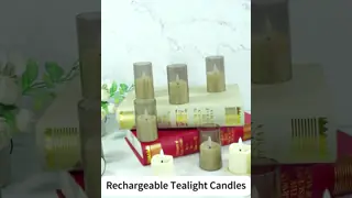 LED Tea Lights Rechargeable Remote Control Flickering