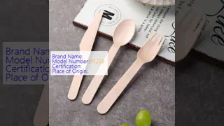 Eco Friendly Wood Cutlery Natural Dining