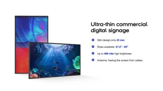 Ultra-thin commercial digital signage