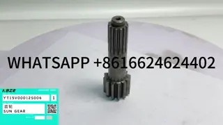 KBZE OEM Kobelco YT15V00012S006 Final Drive Sun Gear for SK70 SK75 SK80 Excavator Travel Motor Assem