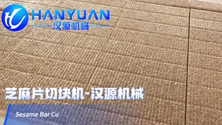 How to Make the Sesame Candy Bar with Hanyuan Servo Cutting Machine