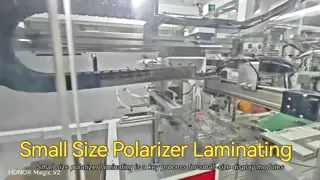 Small size polarizer laminating