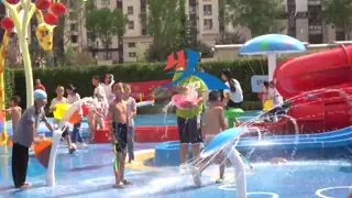 interactive children kids splash pad Water Park Play Feature