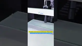 3mm blue glass laser batch cutting of rounded corner geometry