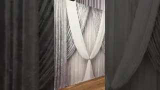 Silver Sequin Drape Pillow Cover Backdrop