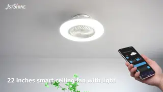 Quiet LED Bedroom Ceiling Fan 21.6 Inch