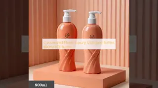 Custom Luxury PET Shampoo Bottles 800ml Pump