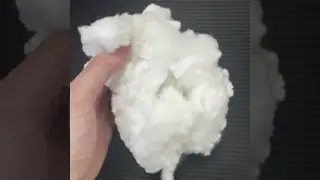 Regenerated virgin latex cotton fiber