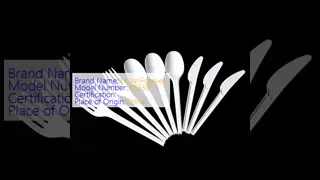 Eco Cutlery Set 100 Compostable Heat Resistant