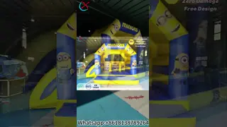 Minions Jumping Castle with Slide Fun!