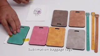 Personalize Luggage Sublimation Leather Tags