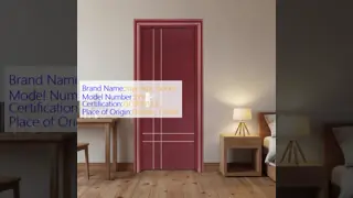 Soundproof WPC Doors Heat Insulation New Design