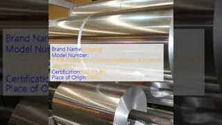 Ultra Thin Aluminum Foil Cable Shielding