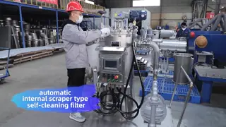 Self Cleaning Filter for High Viscosity Liquids