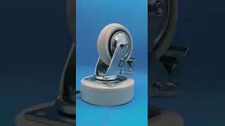 heavy duty caster of Iron core PU brake caster
