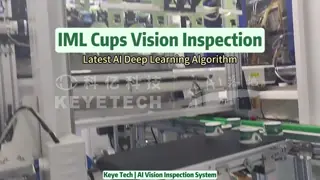 Keye Tech-IML Cups inspection(10 cameras)+ auto stacking
