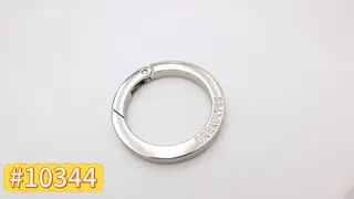 2 inch round carabiner clips custom engrave logo spring o ring -10344